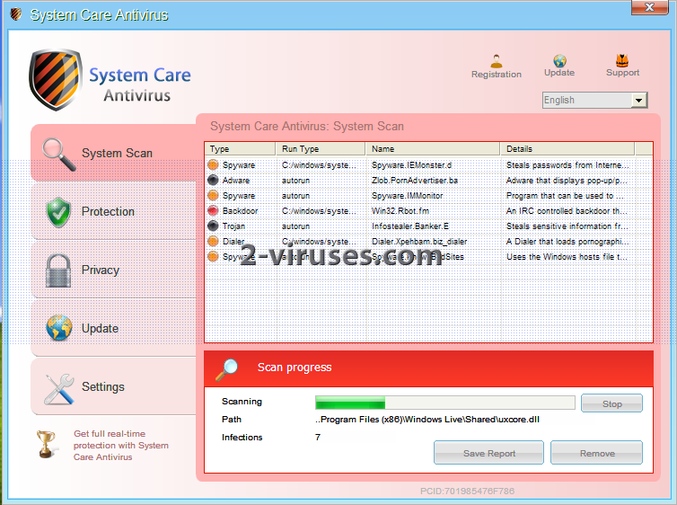 System Care Antivirus - MalwareRid