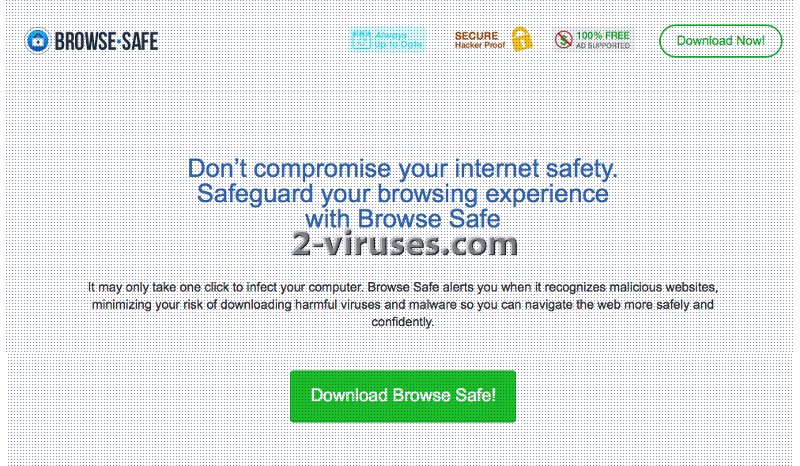 Browse Safeによる広告 - MalwareRid