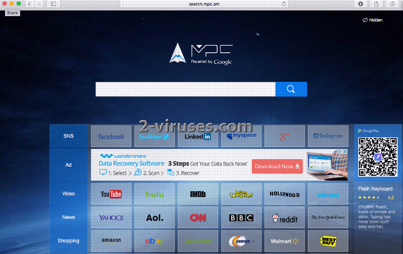 Search.mpc.am ウイルス - MalwareRid