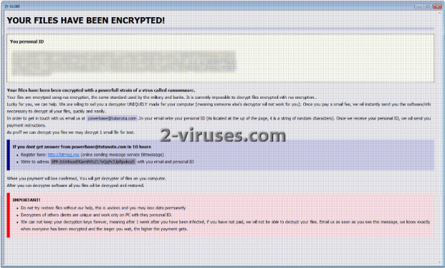 Globe Ransomware - MalwareRid