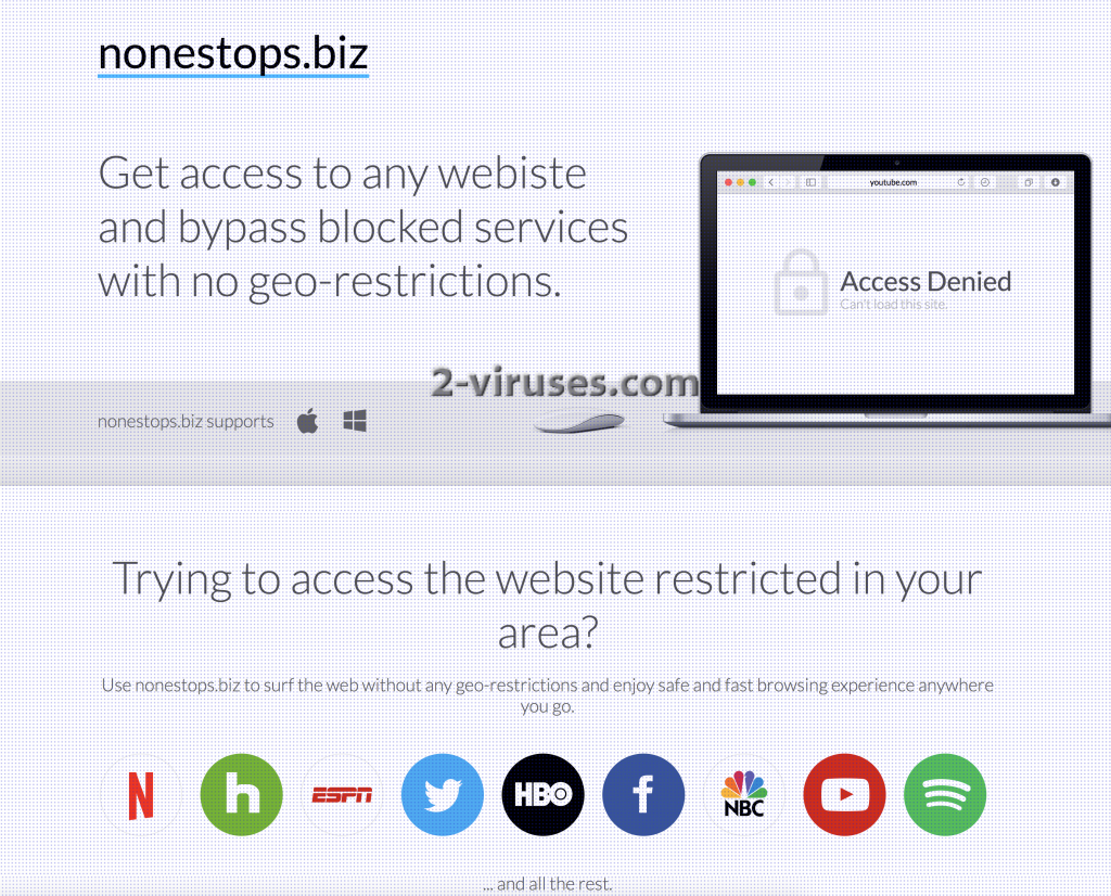 Nonestops.biz を削除するには – MalwareRid